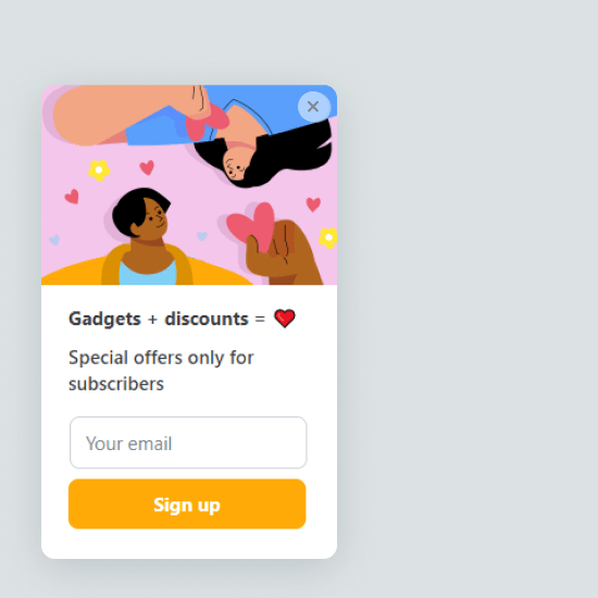 Free Pop-Up Templates | SendPulse